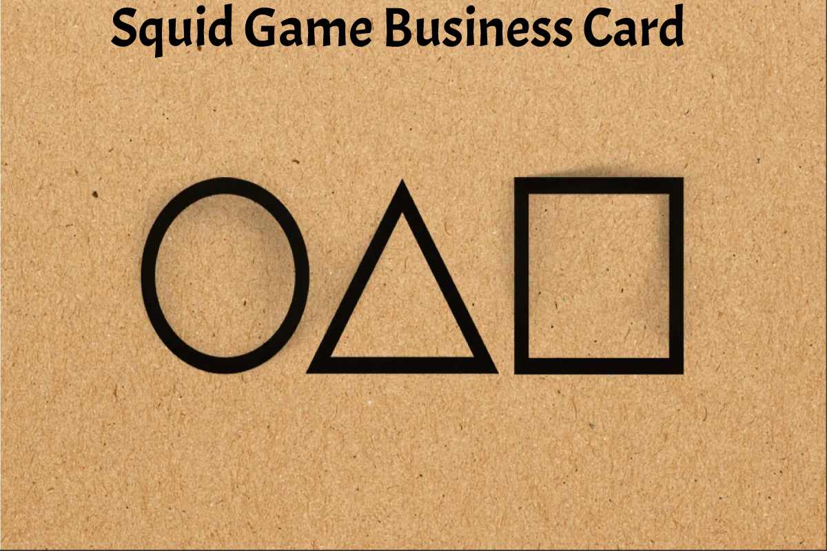 Squid Game Business Card - Business Hitech - 2022